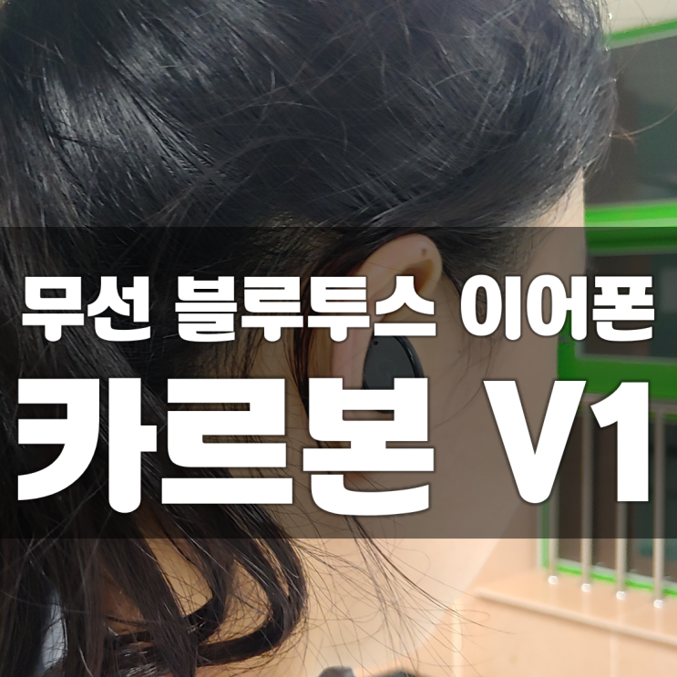 커널형 무선 블루투스 이어폰. 카르본 V1. 가성비가 좋은 고질의 성능 : 네이버 블로그