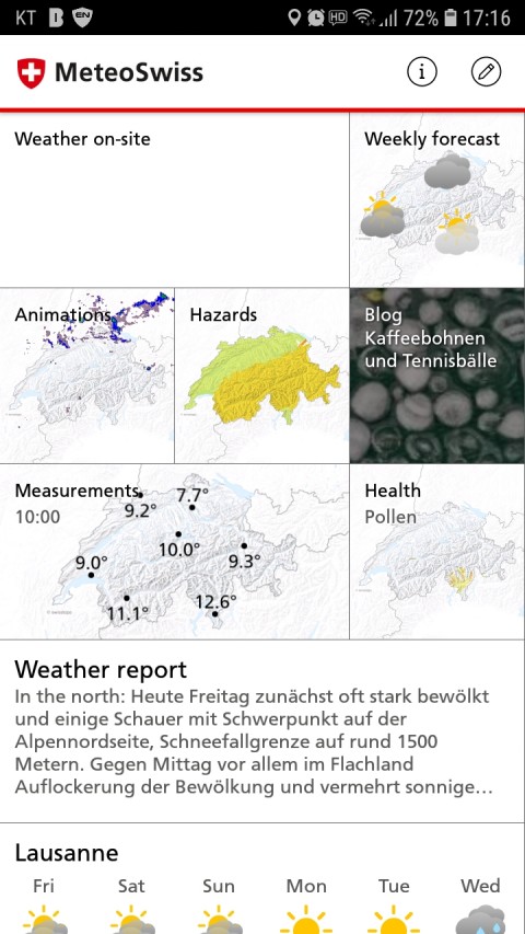 스위스여행 필수 날씨어플 메테오 스위스(meteo swiss) 사용하는 방법 / 스위스 웹캠 라이브캠 첨부! : 네이버 블로그