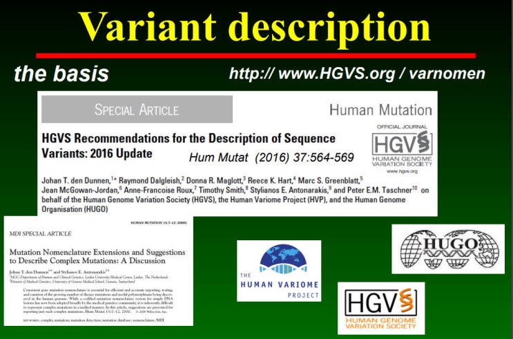 HGVS nomenclature (유전체 서열변이 명명법) : 네이버 블로그