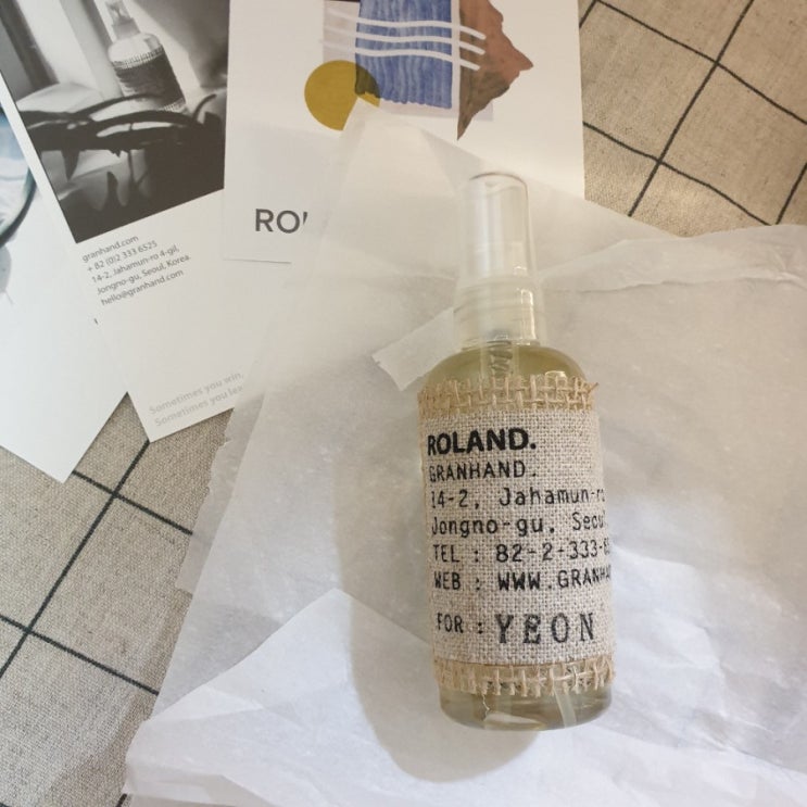 따듯한 향수 브랜드, GRANHAND.(그랑핸드) / ROLAND : 네이버 블로그
