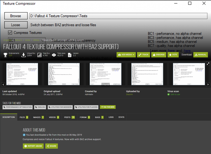 폴아웃4 텍스쳐 압축, Fallout 4 Texture Compressor : 네이버 블로그