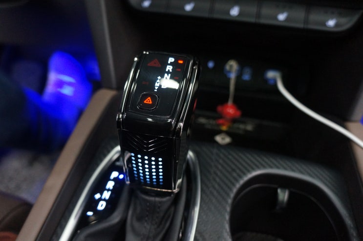 [제주] 싼타페TM 뉴페이스 기어봉(EGS 005) 시공~! + 1열 LED 풋등~ : 네이버 블로그