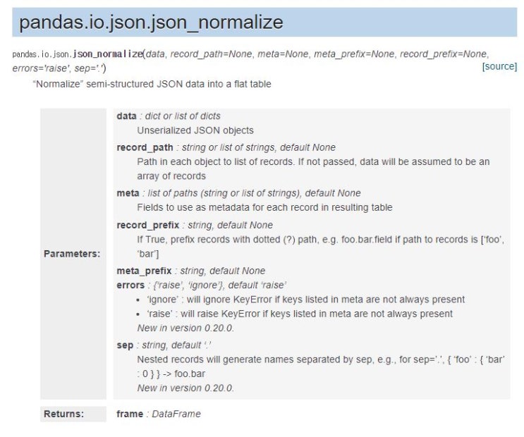 [Python] JSON to CSV convert (json_normalize) : 네이버 블로그