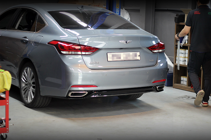 제네시스DH , G80신형으로 외형개조 + 후측방경보시스템 시공.. : 네이버 블로그