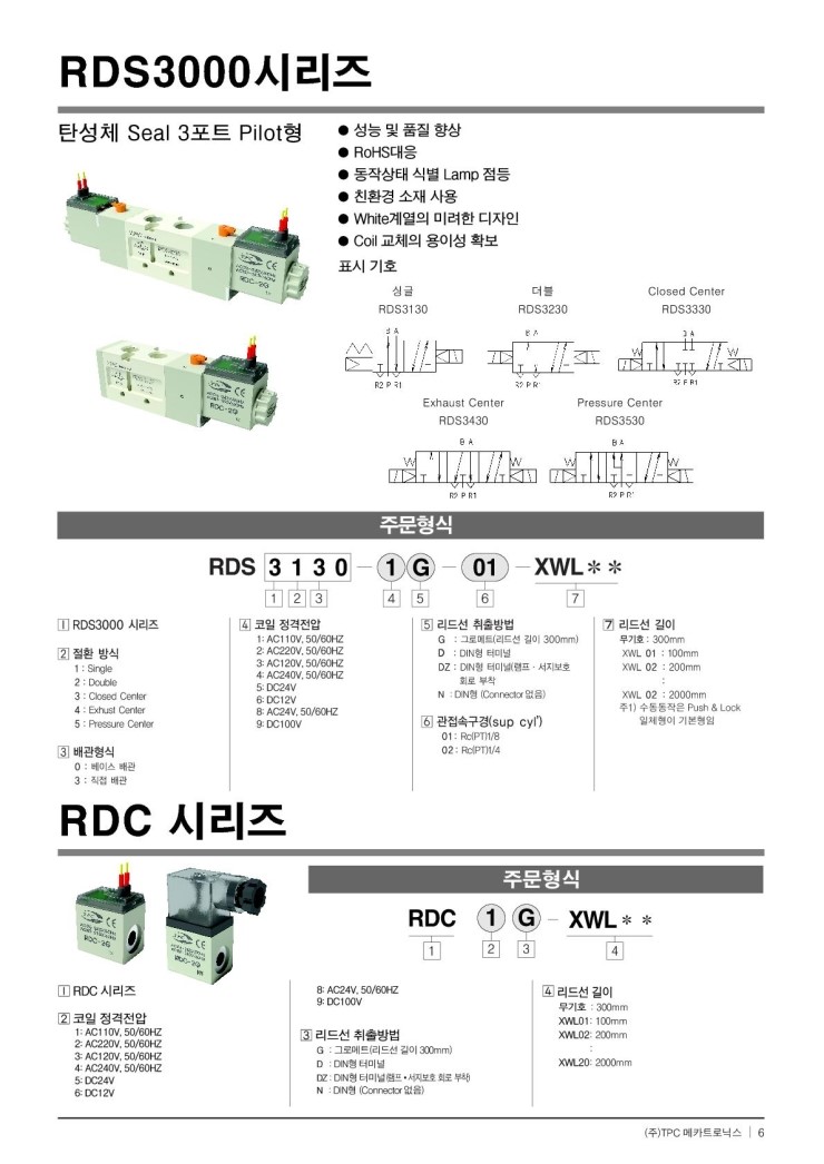 TPC 3포트 Solenoid Valve (솔레노이드밸브) RDS3000 Series : 네이버 블로그