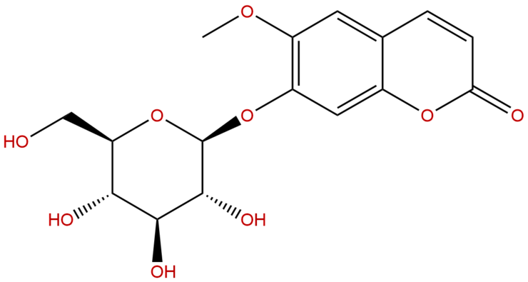 [Coumarins] Scopolin (스코폴린); Scopoletin glucoside; Murrayin [BP1276 ...