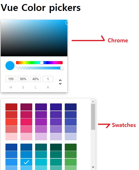 [ Vue.js ] Color Picker 라이브러리 Vue-color : 네이버 블로그
