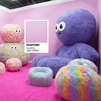 사진 찍기 좋은 곳, 전시회 해피인사이드 팬톤페인트 해피컬러 3. 라일락 쉬폰 PANTONE 15-2913 Lilac ...