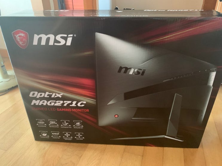 MSI 게이밍 커브드 모니터 MSI옵틱스 MAG271C 후기 : 네이버 블로그