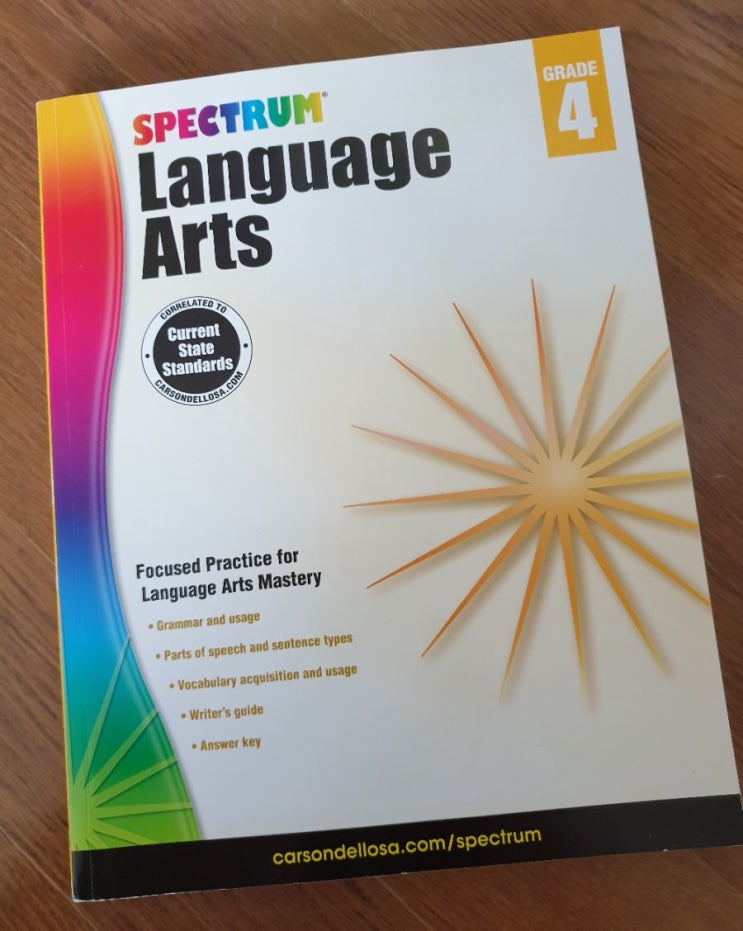 Spectrum Language Arts Grade 4 / 엄마표 영어교재 : 네이버 블로그