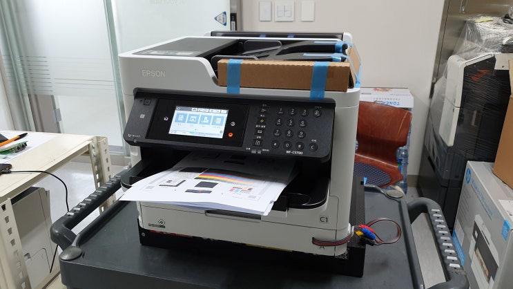 [렌탈 프린터 인쇄 속도 비교 #1]삼성 SL-5520 고속 프린터 vs EPSON WF-C5790 복합기 : 네이버 블로그