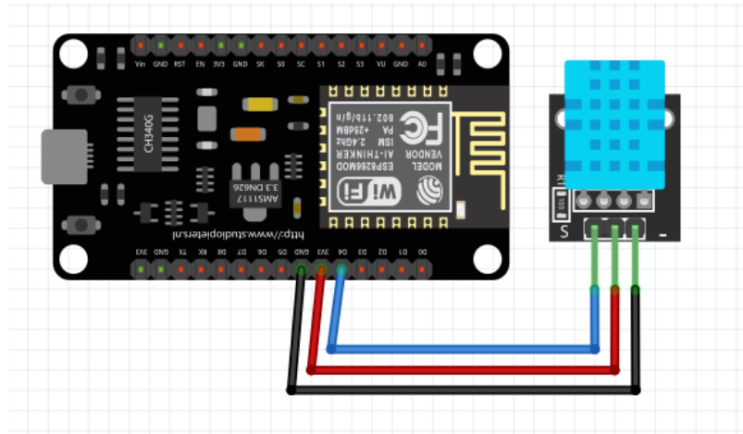 [아두이노]Node MCU - DHT11 센서 이용하는 방법 : 네이버 블로그
