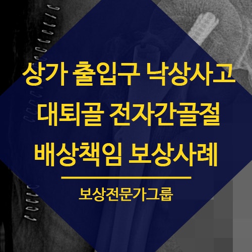 출입구 낙상사고 배상책임보상 대퇴골전자간골절 네이버 블로그