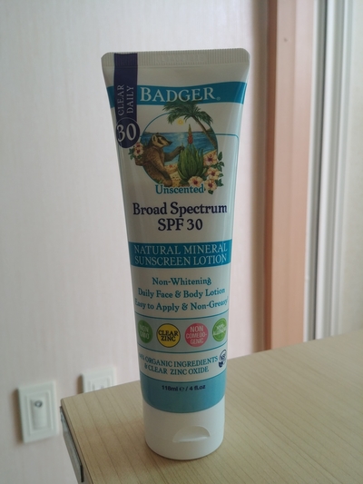 [Badger Company] Clear Daily Natural Mineral Sunscreen Lotion Clear ...