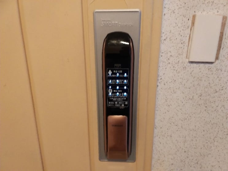 대전도어락-푸시풀 삼성 모델 SHP-DP730 대덕연구원 현대아파트에 시공 사례/도룡동열쇠 : 네이버 블로그