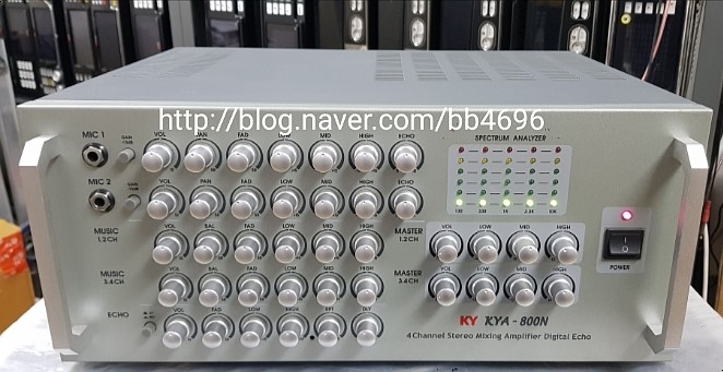 중고 노래방앰프 금영 KY KYA-800N 4채널 가정 음악용 업소용 엠프 중고 노래방기계 노래방기기 판매 가격 공사 매입 설치 전문 : 네이버 블로그