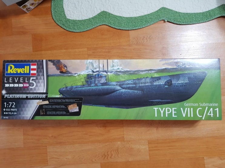 Revell 1/72 U-boat Type VII C/41 Platinium Edition : 네이버 블로그