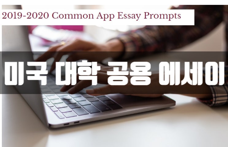 7년제 속성 미국치대 준비생들은 2020년 커먼 어플리케이션 (The Common Application Essay Prompts ...
