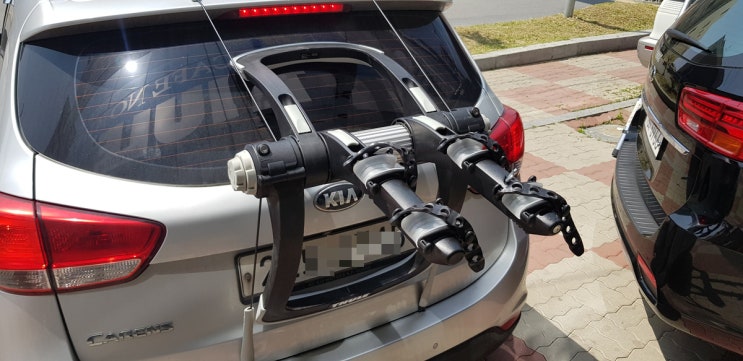 SUV 자전거 케리어 거치대 툴레 991 레이스웨이 심플하고 간편해요! : 네이버 블로그