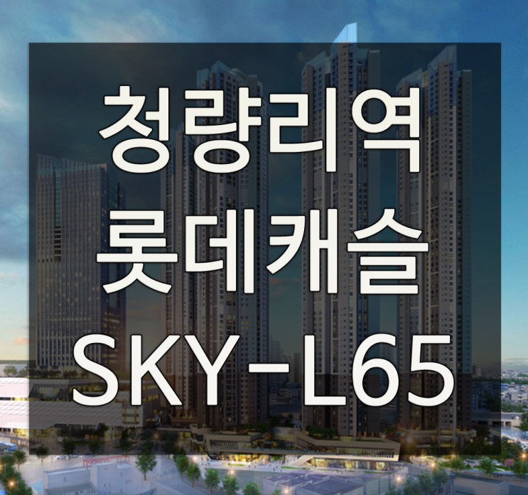 청량리역 롯데캐슬 SKY-L65 아파트 분석 : 네이버 블로그