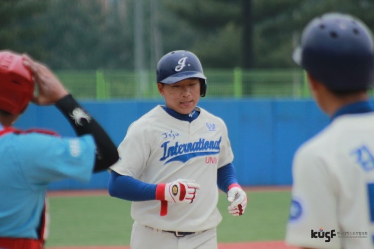 [KUSF 대학야구 U-리그] ‘김태영 싹쓸이 3타점’ 제주국제대 조 4위 추격 : 네이버 블로그