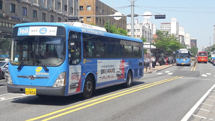한국BRT 360번 뉴슈퍼에어로시티 F/L CNG (1874) : 네이버 블로그