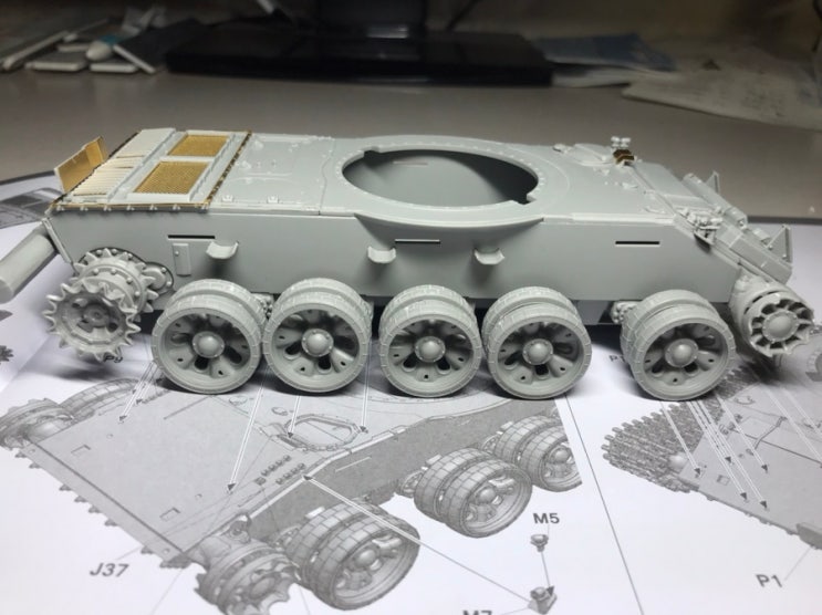 TACOM RUSSIAN TANK T-55 AM 타콤 러시아 중전차 T-55 AM 작업 1일차 : 네이버 블로그