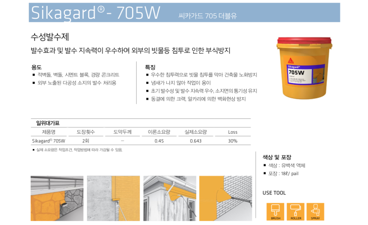 [씨카] Sikagard 705W / 씨카가드 705 더블유 : 네이버 블로그