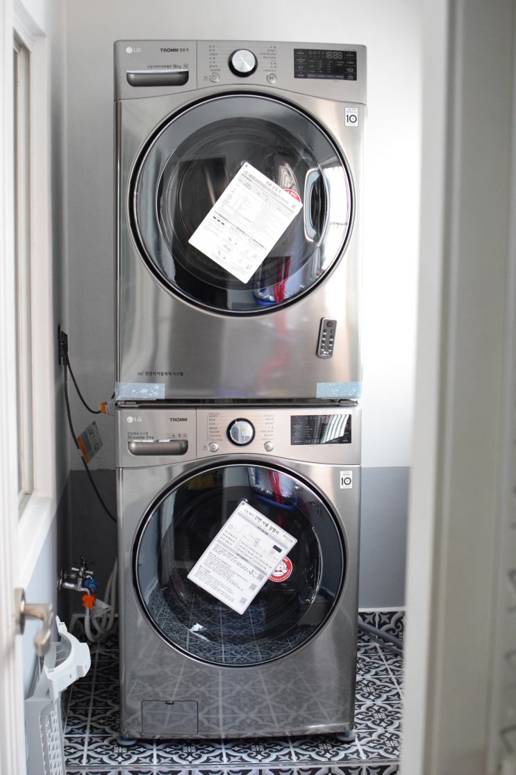 LG트롬 드럼세탁기21kg 와 건조기16kg RH16VHN + F21VDT 설치완료. 장점과 단점. : 네이버 블로그