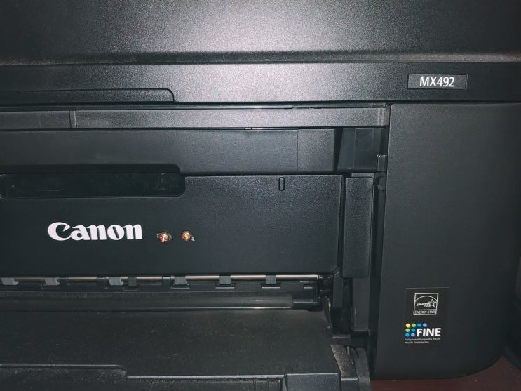 캐논프린터 MX492 무한잉크공급기 #개조모델 인쇄불량 #출장수리 : 네이버 블로그