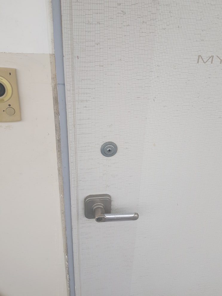 연제주공 지문번호키 혜강 TR812 설치출동건 : 네이버 블로그