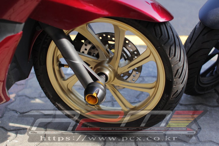 혼다 The New Pcx125 금장휠gold Wheel 교환 작업기 Pcx금장휠 알투엠모터스 안양알투엠 네이버 블로그