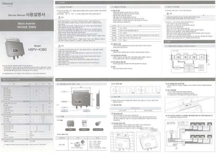 태양광 마이크로 인버터(한솔 HSPV-K360) : 네이버 블로그