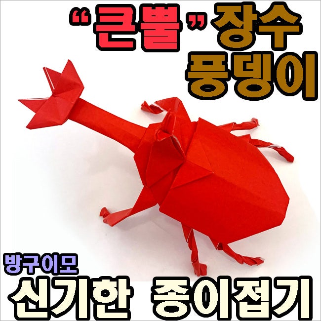 장수풍뎅이 종이접기 사슴벌레 접기 곤충 종이접기 어린이집 유치원 만들기 접기 신기한 종이접기 42가지 쉬운 종이접기 색종이 접기