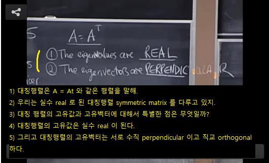 Lecture 25: Symmetric matrices and positive definiteness : 네이버 블로그