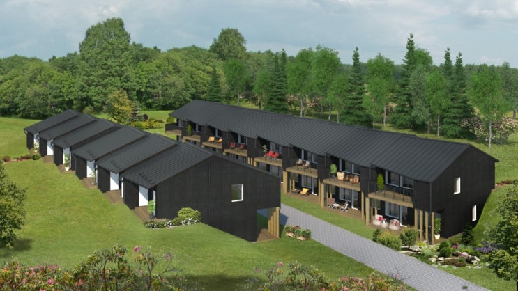 Sweden Row Houses 사레마하우스의 목조주택 : 네이버 블로그
