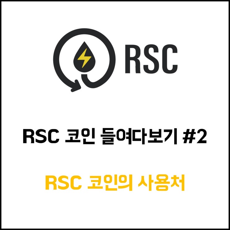 [RSC 코인 들여다보기 #2] RSC 코인의 사용처 : 네이버 블로그