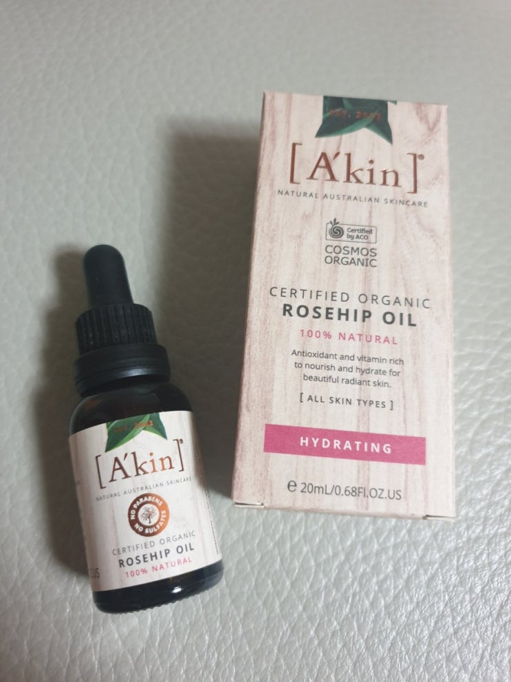 아킨 서티파이드 오가닉 로즈힙 오일 / Akin Certified Organic Rosehip Oil / 아킨 페이스 오일 ...