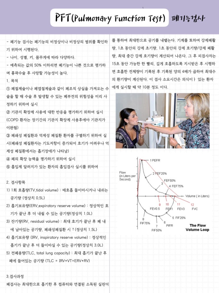 PFT(Pulmonary Function Test) 폐기능검사 : 네이버 블로그