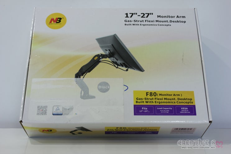 [모니터/주변기기] NB-F80 모니터 암 - 동급 최강의 가성비! : 네이버 블로그