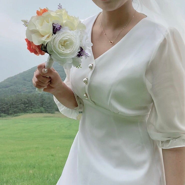 다이소 조화로 웨딩 부케 만들기+촬영& 꿀팁 : 네이버 블로그