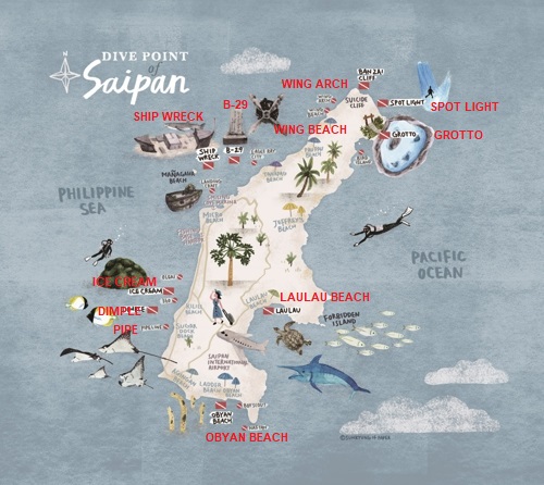 사이판여행/스쿠버 다이빙 - Shop & Map : 네이버 블로그