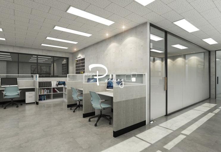 [업무/사무실] 오피스 인테리어 디자인 도면 설계 (평면도, 3D투시도) 디자인푸딩 : 네이버 블로그