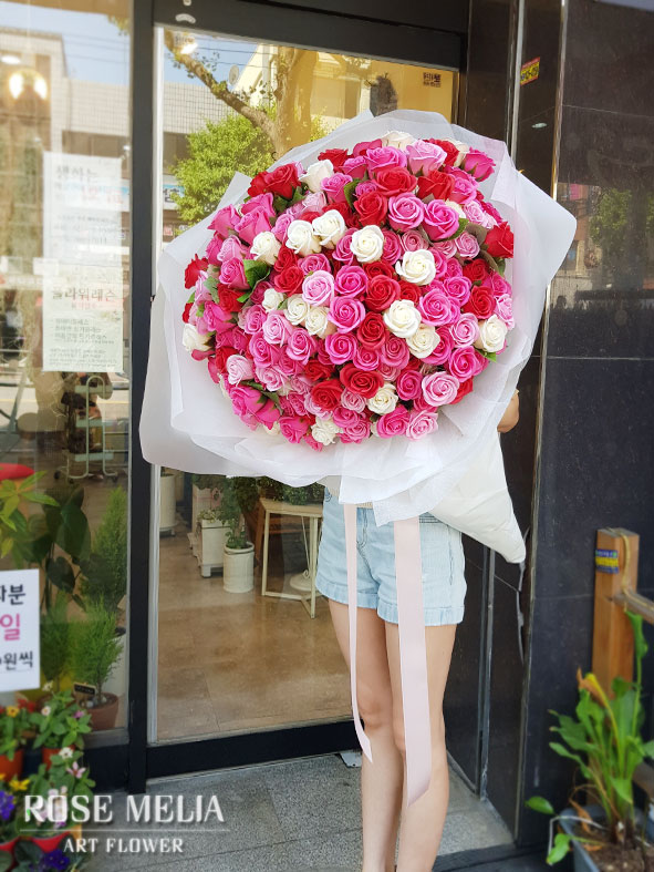 인천 빅사이즈 자이언트꽃다발200송이장미여자친구 생일꽃다발특대형꽃다발프로포즈이벤트간석동꽃집 로즈멜리아 네이버 블로그