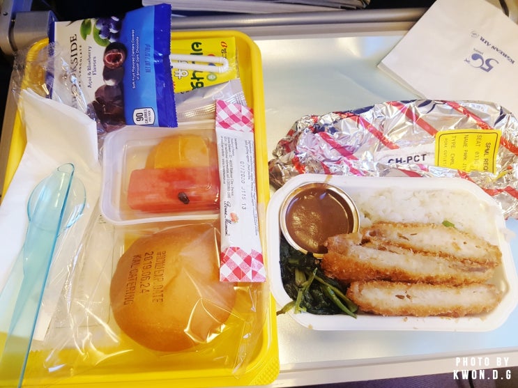 싱가포르여행기1. KE645 기내식, 입국신고서 작성 : 네이버 블로그