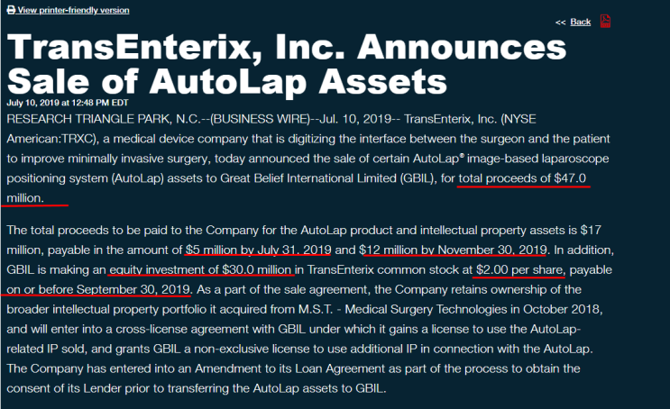 왜 트랜스엔터릭스은 장중 +45% 상승?(TransEnterix) : 네이버 블로그