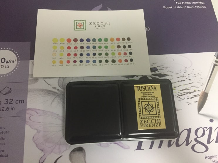 재키 고체물감 12색/Zecchi Firenze watercolor 12 : 네이버 블로그