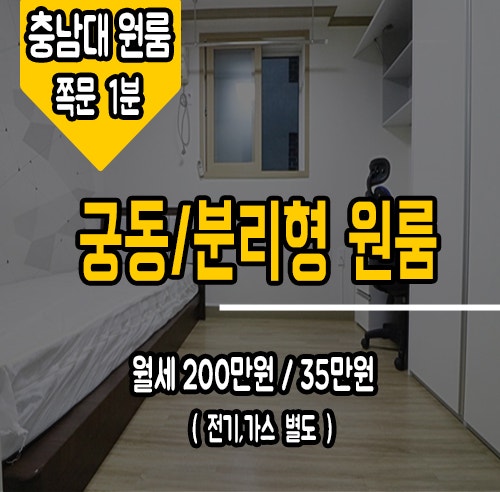 충남대 원룸 쪽문1분 ★ 수납짱 위치최상 옵션상태 좋은 분리형구조의 충남대 원룸 네이버 블로그