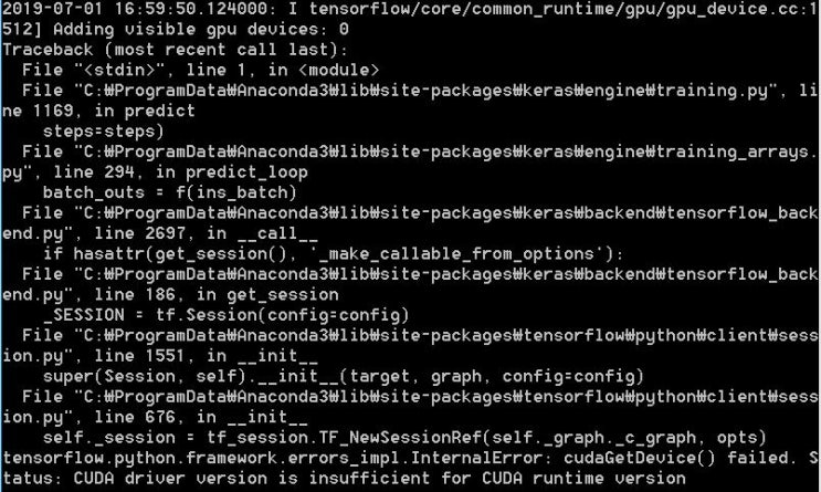 CUDA driver version is insufficient for CUDA runtime version : 네이버 블로그