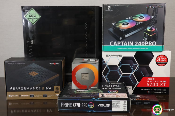 라이젠 7 3700X / ASUS PRIME X470-PRO / 라데온 RX 5700 XT D6 8GB / S830 RGB ...